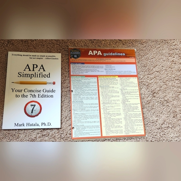 Other | Apa Simplified Manual Quickstudy Laminated Reference Guide ...